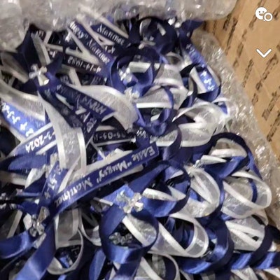 100pcs-50-24 Pcs Personalized Ribbons Funeral Favors, Ribbons With ...