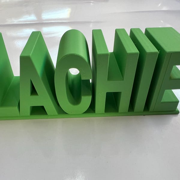 Custom Name Letter Tower - Wobbly Letters | Personalized Letter Stack ...