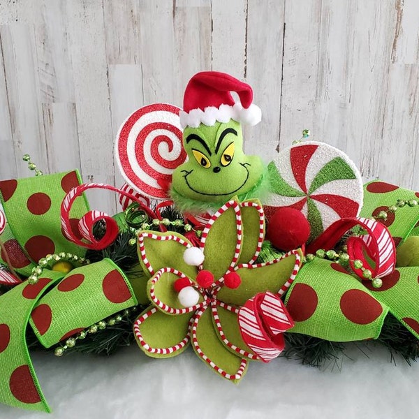 Green Monster Christmas Pick ~ Winter Decoration Supplies ~ Monster ...