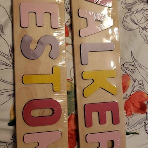 Personalized Wooden Name Puzzle Customizable Educational Toy ...