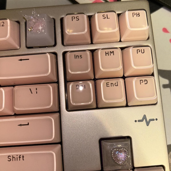 Cute Artisan Resin Keycaps For Cherry R4 Mx Profile Custom Handmade