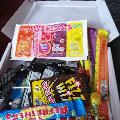 Enormous Retro Sweets Gift Box With 100 Sweets Personalised Hamper ...