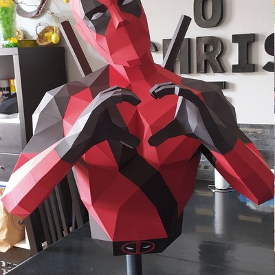 Deadpool Papercraft , PDF Template, DIY 3d Model, Fanart, Paper ...