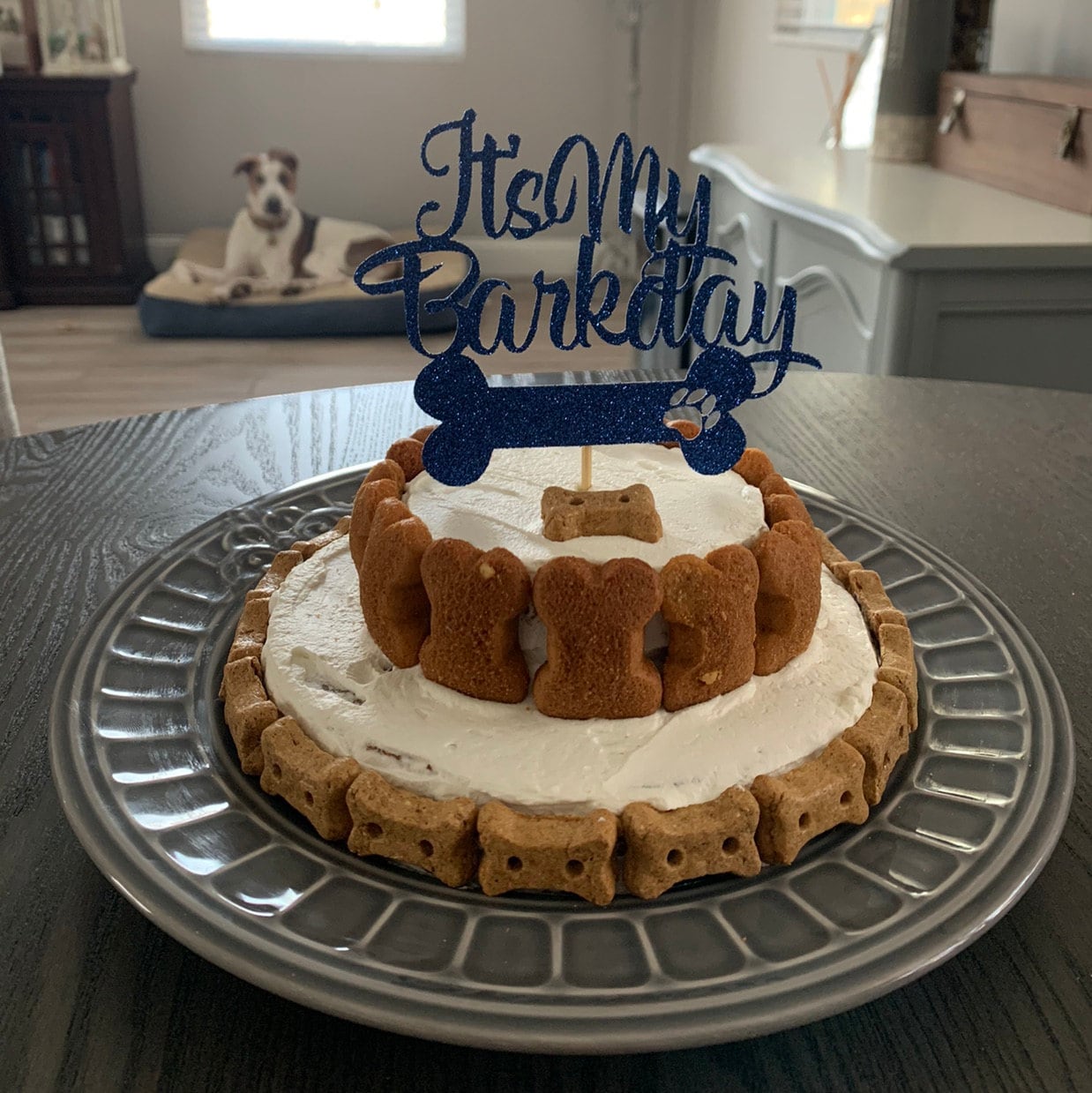 It's My Barkday Cake Topper Dog Birthday Cake Topper Dog | Etsy