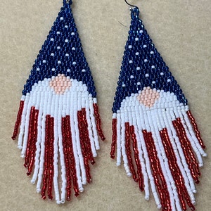 Brick Stitch Moon Phase Earrings Pattern Seed Bead Fringe - Etsy