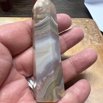 Flower Agate Point, Small Cherry Blossom Agate Point, Sakura Agate ...