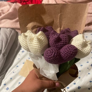 Crochet Carnation Flower Bouquet Handmade Knitted Carnations - Etsy