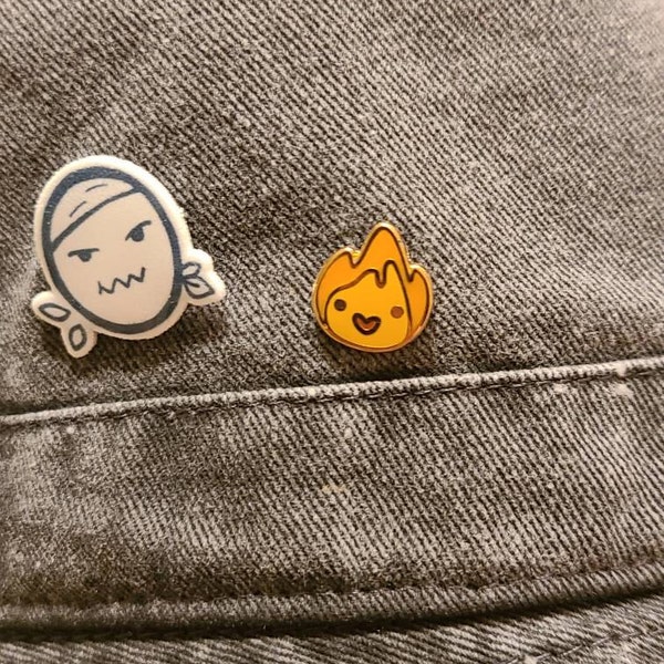 Mini Fire Cutie Enamel Pin - Etsy