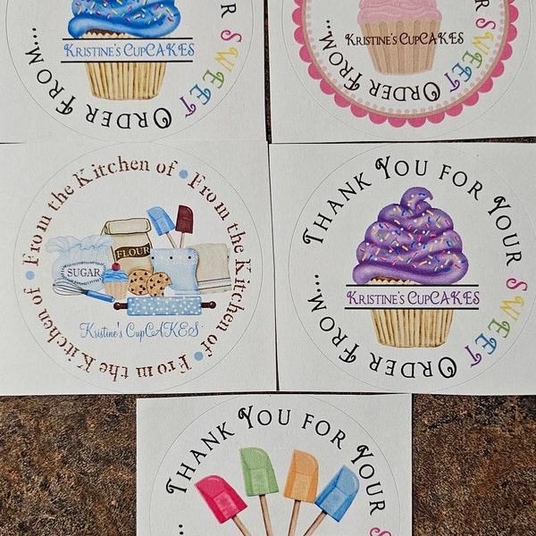 Cupcake Stickers, Personalize Stickers, Cupcake FUN, Cupcakes, Baking ...