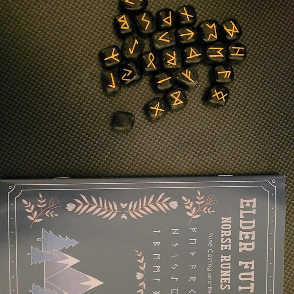 Rune Stones Gift Set Includes 21 Page Guide Book and Free Bag ...