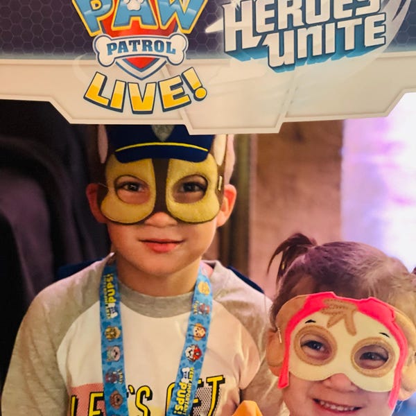 Puppy Pilot Mask, Child Size, Dress Up, Quiet Play, Costume, Felt Mask ...