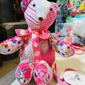 SIMPLE Memory Bear Pattern 18 mamie Bear With VIDEO Tutorial Easy Teddy Bear Pattern Keepsake ...