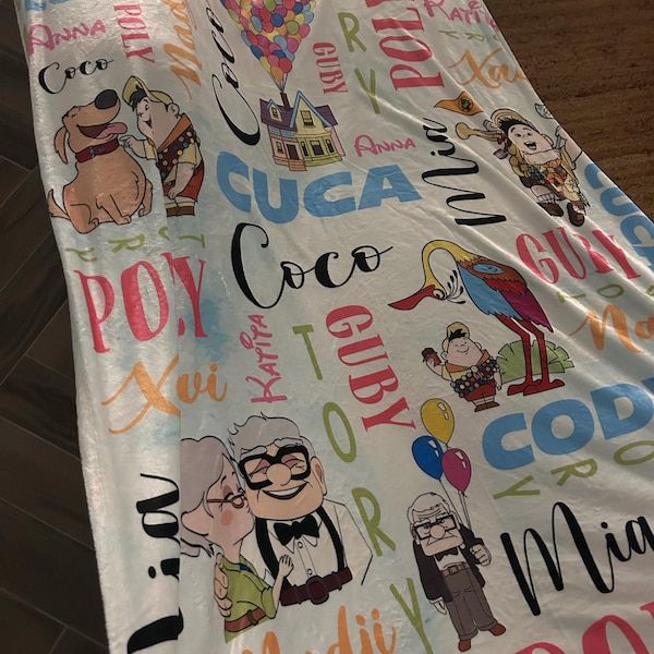 Personalized Disney Toy Story Blanket, Custom Name Disney Blanket ...