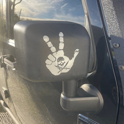 Crab Hand Wave Peace Wave Decal Set of 2 Hand Wave Mirror Decal - Etsy