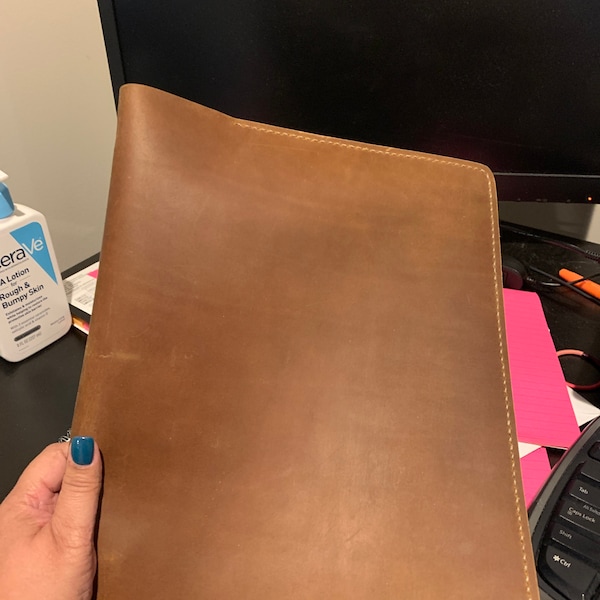 Leather Binder 3-ring, Compatible 8.5 X 11 Refill Paper, A5, B5 Paper ...