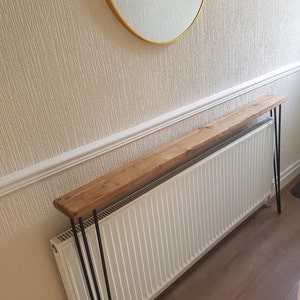 Rustic Radiator Cover With Hairpin Legs Radiator Shelf - Etsy UK
