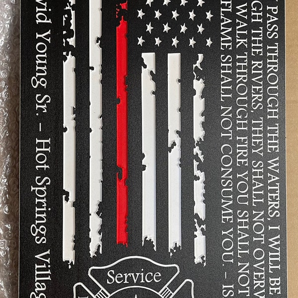 Fireman Personalized Sign - Firefighter Gift Idea, Fireman Gift, Custom ...