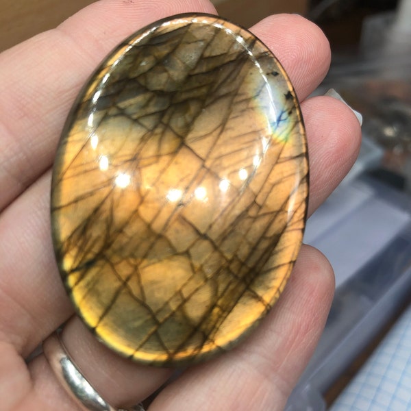 Amazing Unique Multi Rare Flashy Natural Labradorite Cabochon Pendant ...