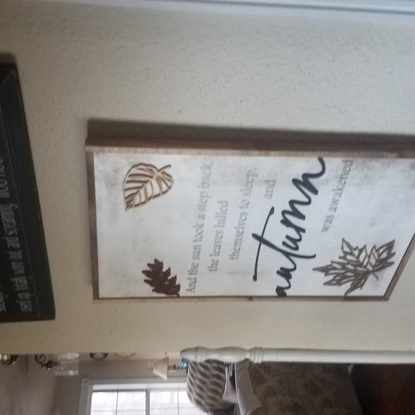 Fall Wood Sign, Fall Mantle Decor, Signs for Fall, Fall Home Decor ...