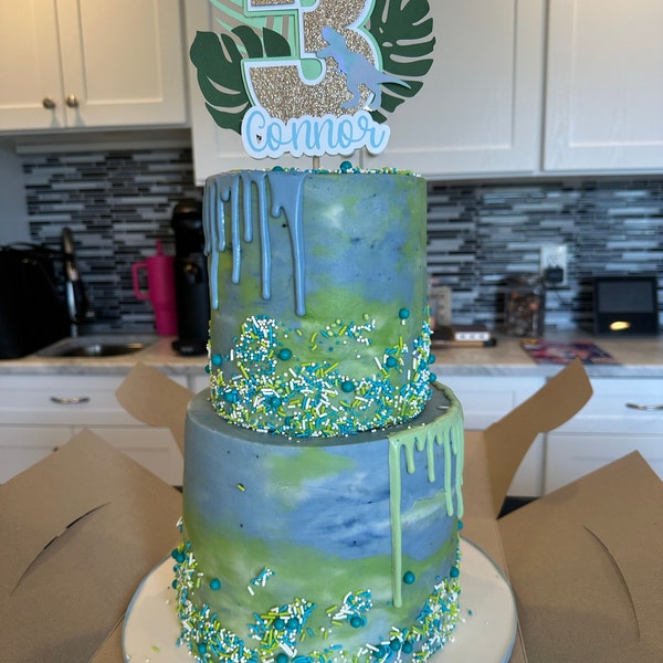 3D Custom UFO Alien Birthday Cake Topper , Alien Birthday Cake Topper ...