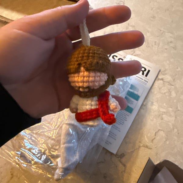Crochet Mini Jesus Keychain/hanging, Birthday Gift - Etsy