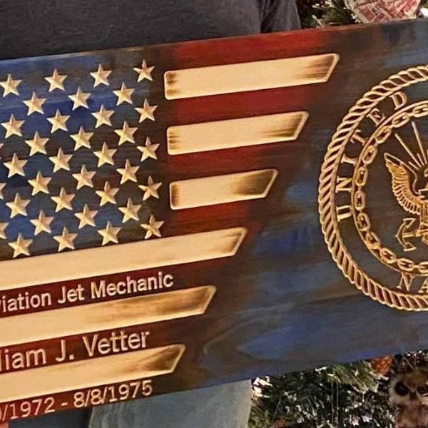 Wood Flag Customs and Border Protection CBP Green Line Flag Celebrate ...