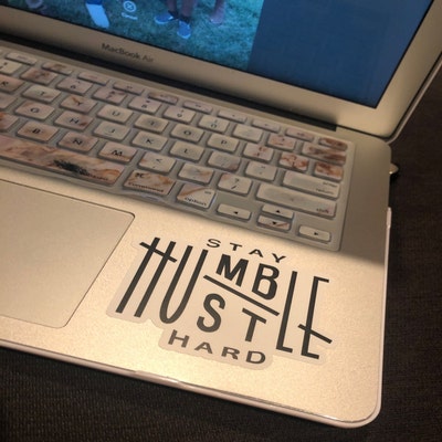 Hustle Hard Motivational Vinyl Sticker Motivational Sticker Motivation ...