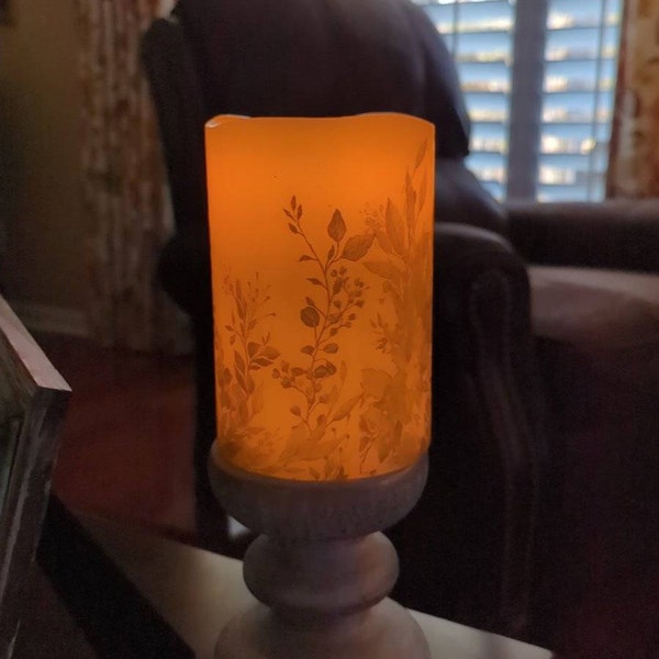 BIRD FLAMELESS CANDLE W/timer/bird Candle/birds/bird Lover Gift/night ...