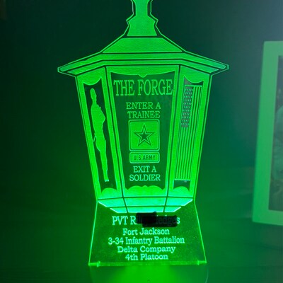 ARMY Forge Medallion LED Acrylic Personalized Light - Etsy