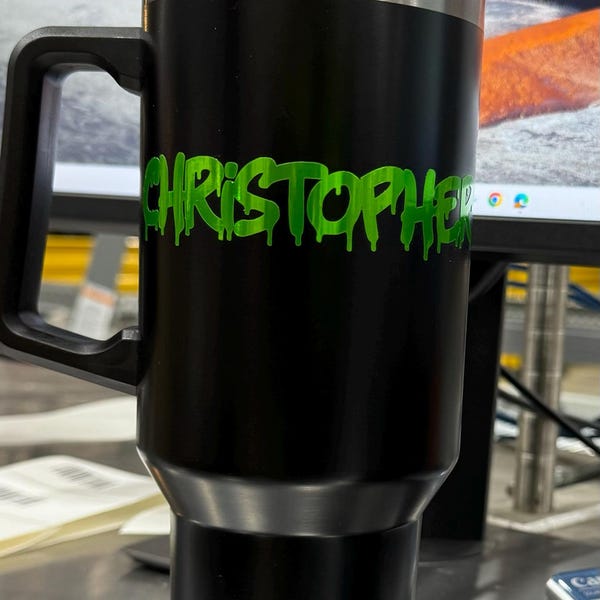 Solid Colors Glossy and Matte - Custom Vinyl Decal - Personalized Names ...