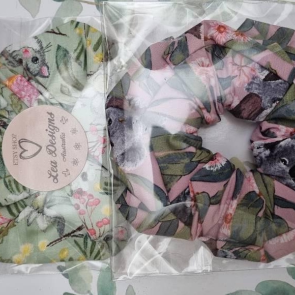 Flowering Gumnuts Scrunchie| Australian Native Collection|gum Leaves - Etsy