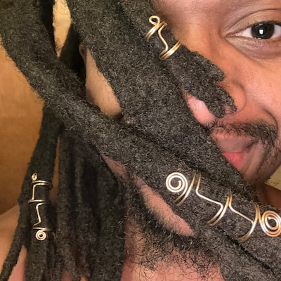 14K Gold Wired up Loc Cuffs Loc Jewelry / Braid Jewelry / Hair ...