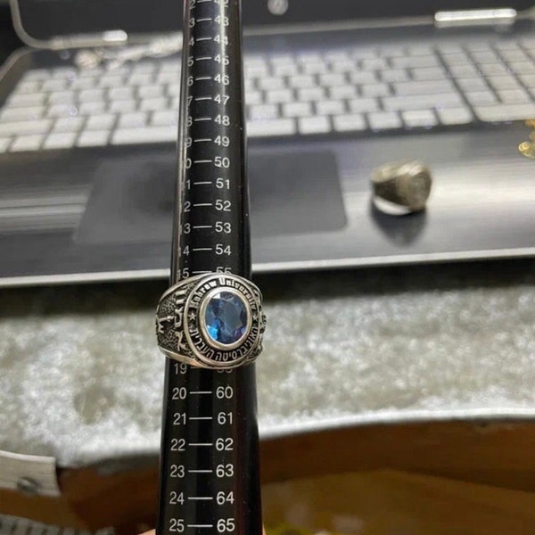 925 Sterling Silver Signet Ring, Logo Ring, Police Gift, Gift for Men ...