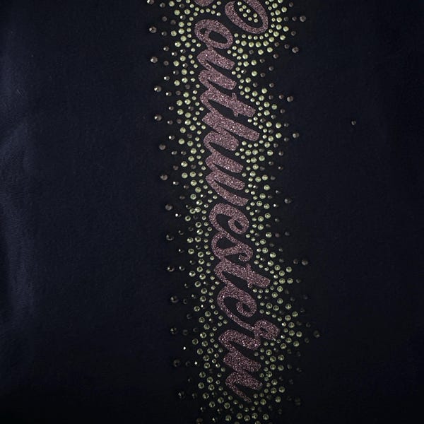 Your Name Custom Personalized Rhinestone Hotfix Glitter Foil Transfer ...