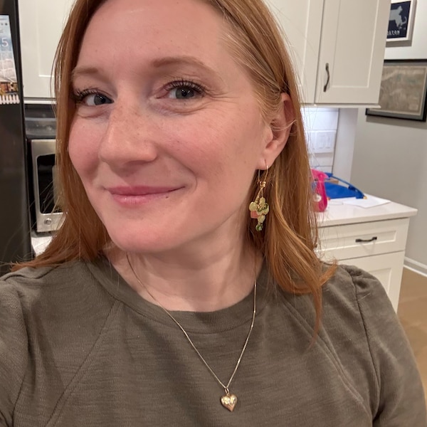 Botanical Green Leaf Plant Earrings, Plant Jewelry, Hanging Plant ...