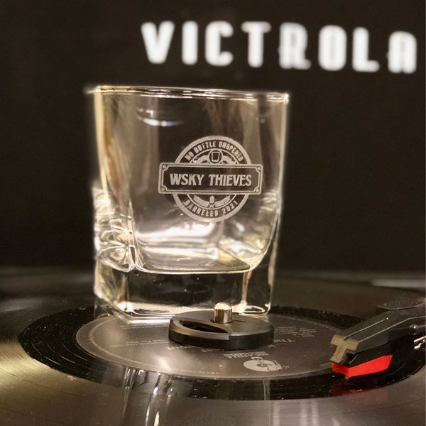 Single Rocks Glass Personalized W/ Single Initial | Individual Engraved ...