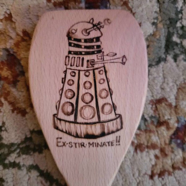 Doctor Who Inspired Wood Burned Spoon - Etsy