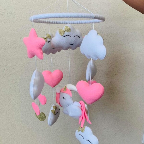 Space Theme Cot Mobile / Solar System Mobile / Planet and Rocket Toys ...