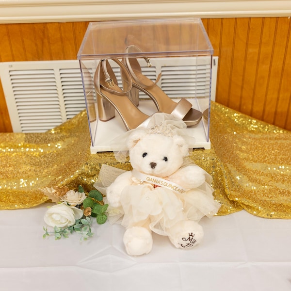 12" Personalized Birthday Teddy Bear, Quince Años Quinceañera Last Doll ...