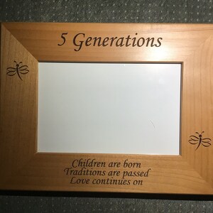 4 X 6 Generations Picture Frame - Etsy