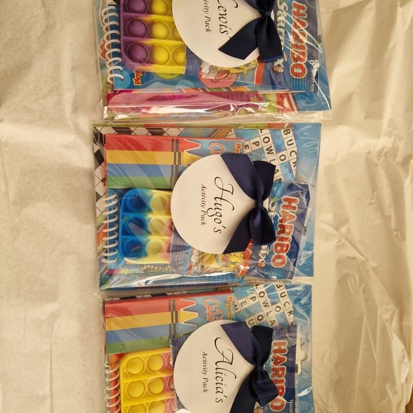 Childrens Wedding Activity Pack Pre-filled Party Bag Wedding Favour ...