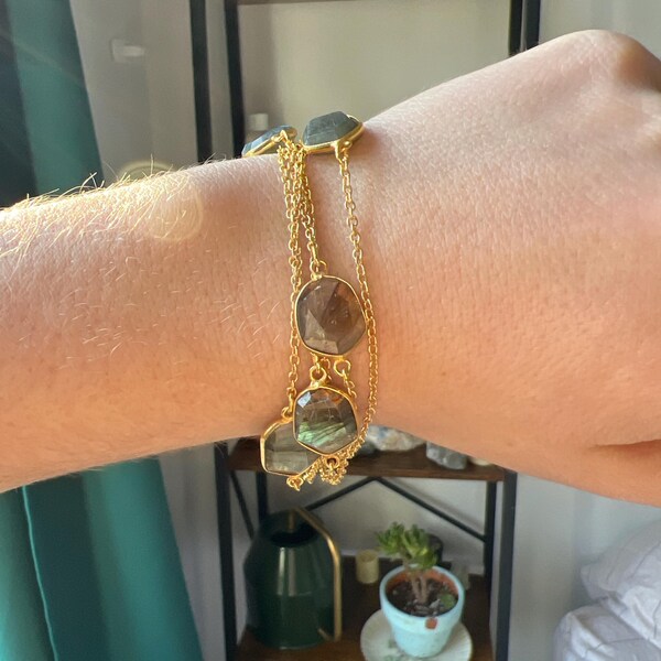 Copper Wire Wrap Cuff Bracelet Copper Wire Wrapped Adjustable Cuff Gemstone Bangle Copper Wire ...