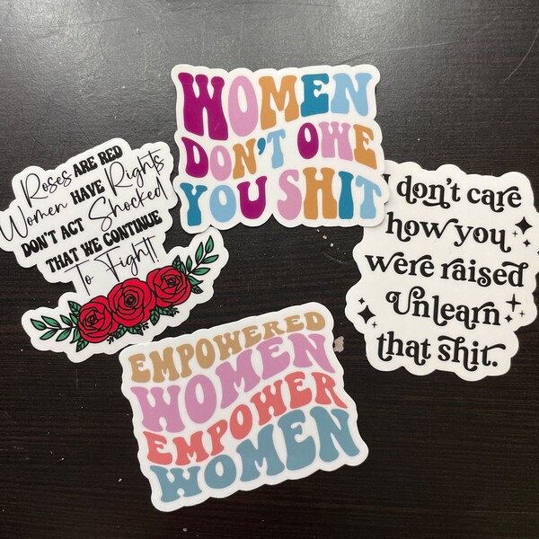 Pro Choice Sticker Bundle - Women's Rights Stickers, Empowered Women ...