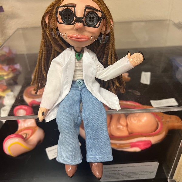 White Two Pocket Lab Coat-will Fit 11.5"dolls - Etsy