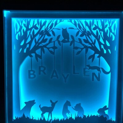 Wolf 3D Lightbox/shadow Box SVG - Etsy