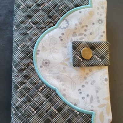 ITH Book Cover A6 CURVE E-book Machine Embroidery Design In-the-hoop ...