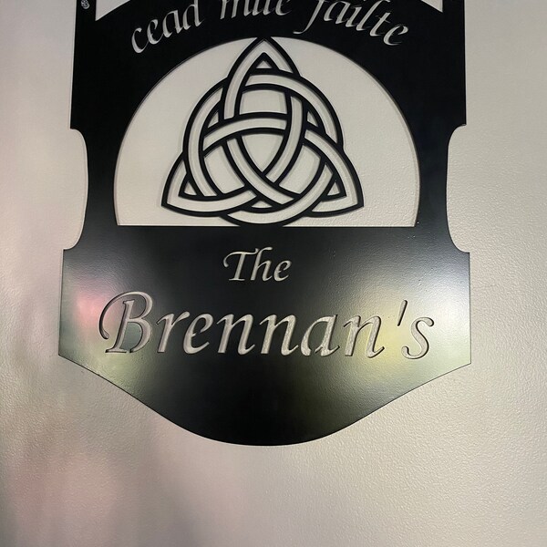 Celtic Knot Sign,metal IRISH Sign, IRISH CELTIC Knot Sign - Etsy