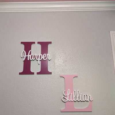 Personalized Wall Letters for Bedroom and Nursery. Kids and Baby Name ...