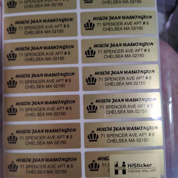 Christmas Return Address Label(46x15mm)/ Waterproof Address Label ...