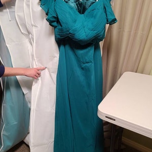 Elegant Haltered Hallowed Back Satin Wedding Dress Thigh Split | Etsy